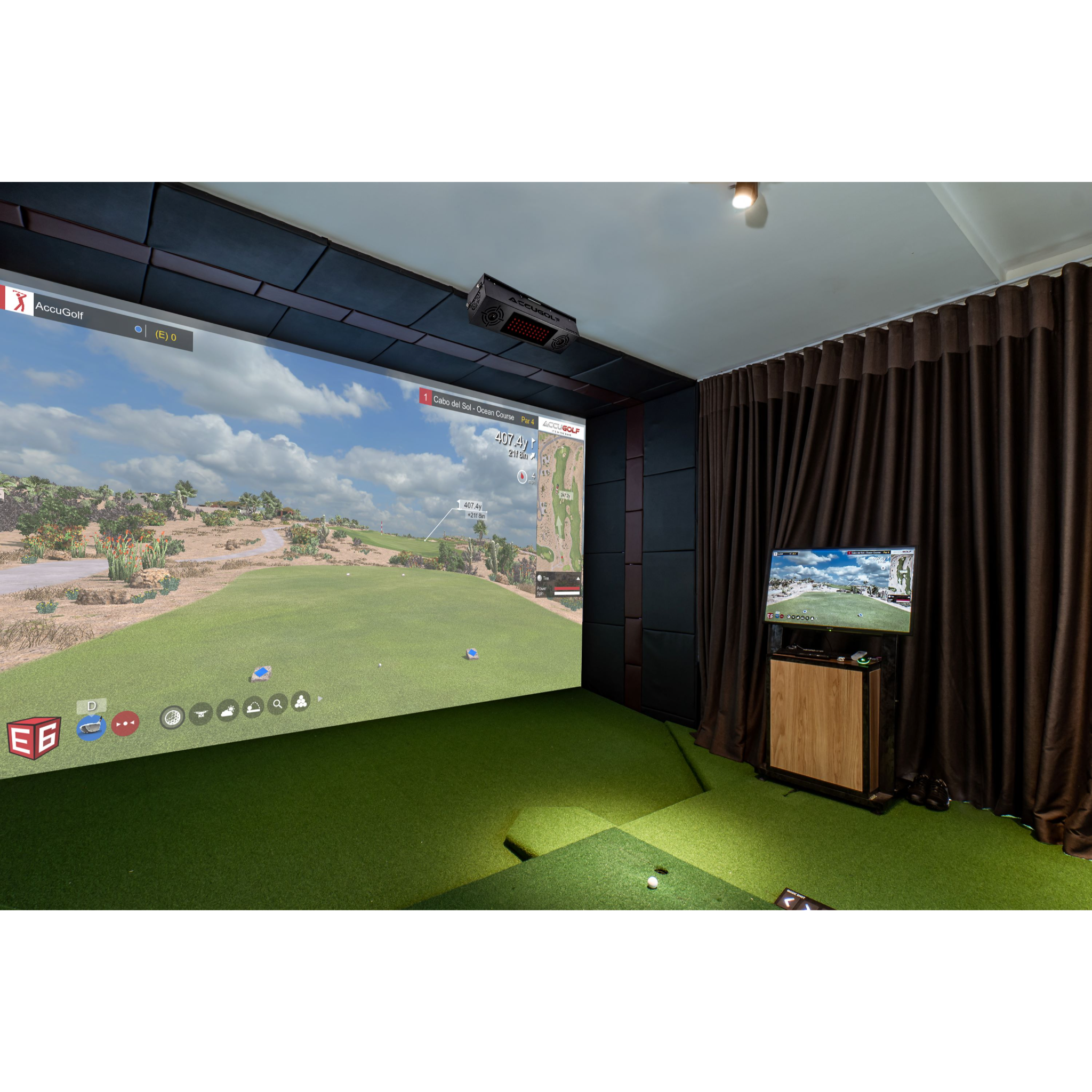 AccuGolf Hawkeye SimSpace Golf Simulator Package